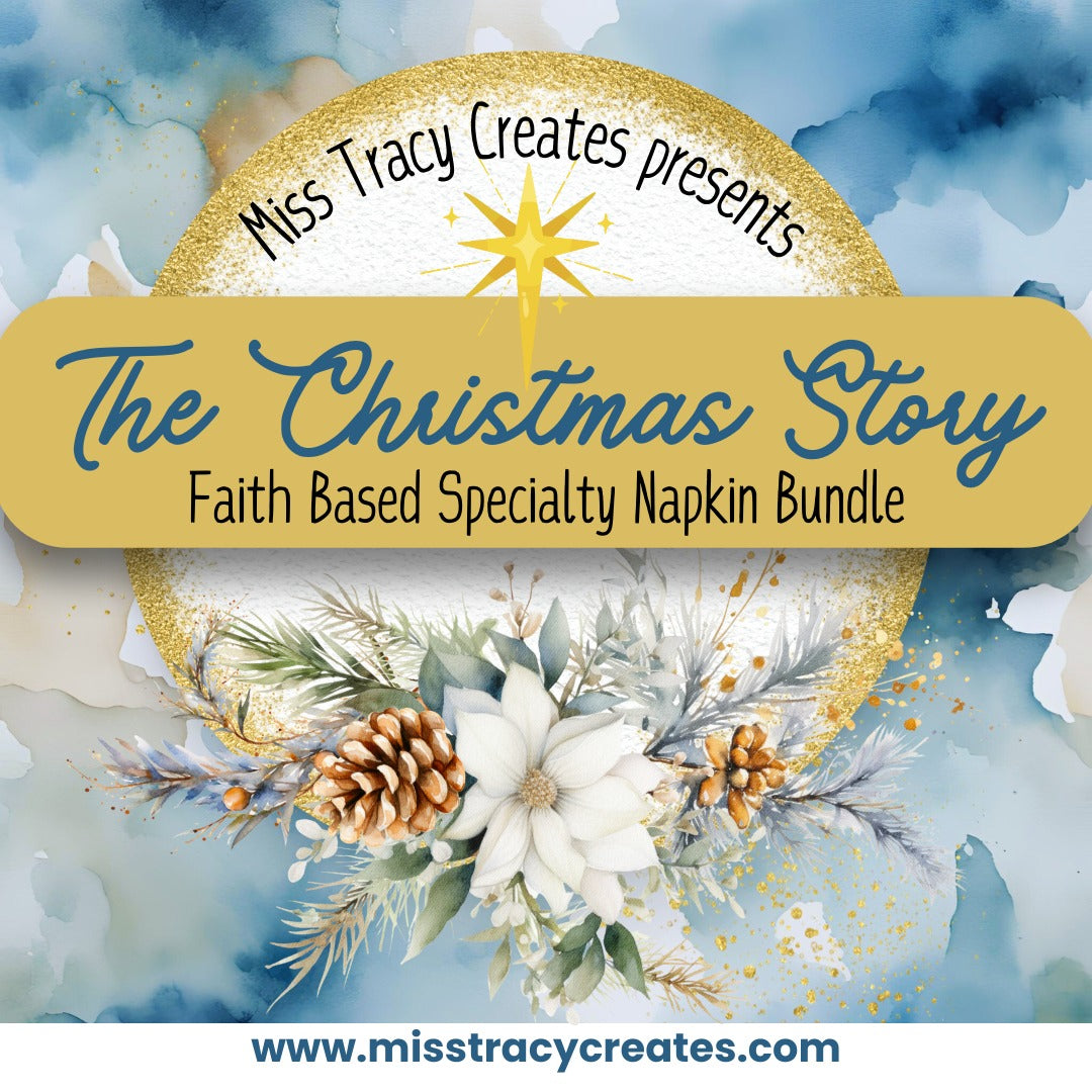 The Christmas Story Specialty Faith Napkin Mini Bundle – Miss Tracy Creates