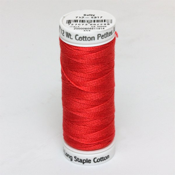 Sulky 12 Wt. Cotton Petites - Poppy- 50 yd. Spool #712-1317 – Miss ...